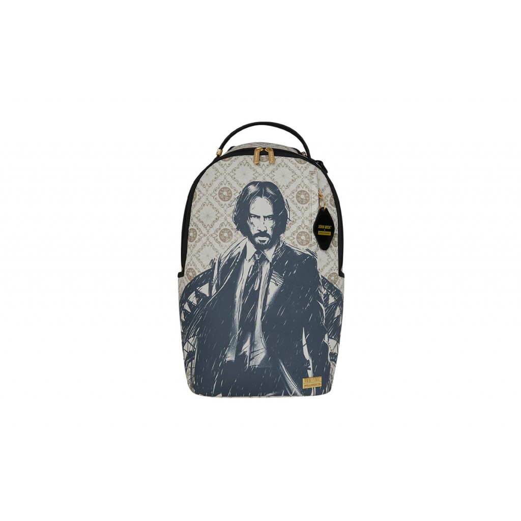 Sprayground John Wick Sketchy Dlxsv Backpack Εκρού, Μαύρο